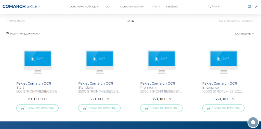 Ordering Comarch OCR – Comarch ERP Optima as software as a service ...