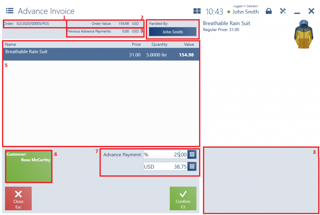 Advance invoices – Knowledge Base for Comarch POS 2021.6 in cooperation ...