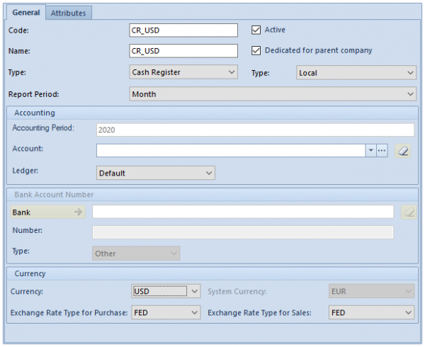 Currency accounts – Comarch ERP Standard 2022.0 Knowledge Base
