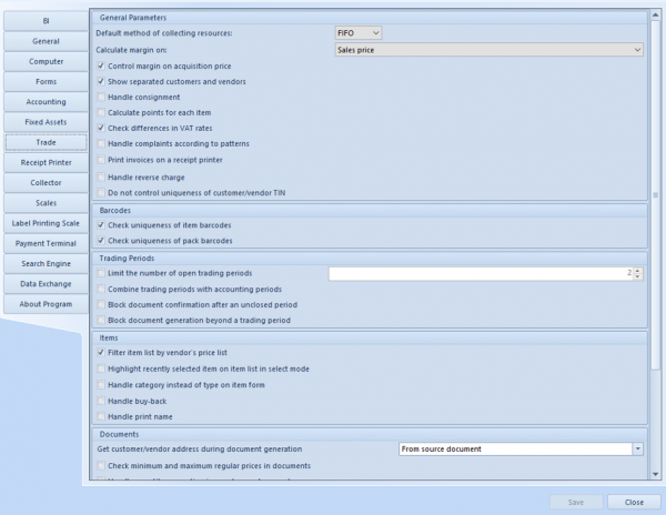 System configuration – Trade tab – General information – Comarch ERP ...