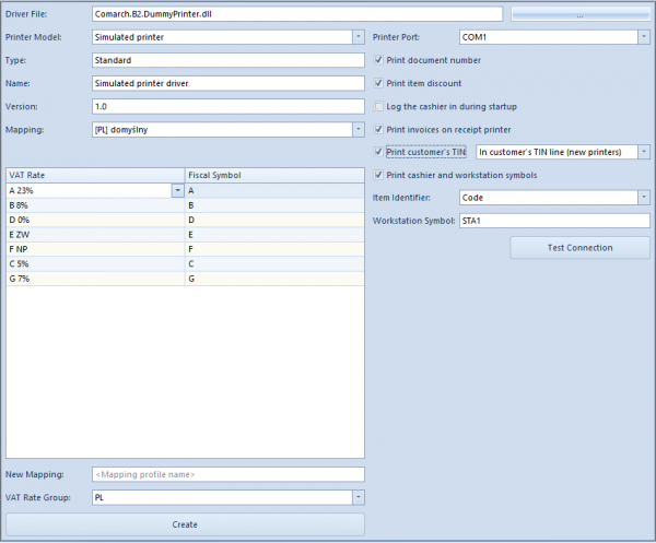 Receipt printer – Comarch ERP Standard 2022.1 Knowledge Base