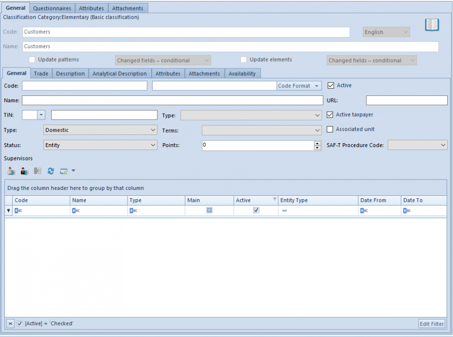 Defining customer/vendor groups – Comarch ERP Standard 2022.1 Knowledge ...
