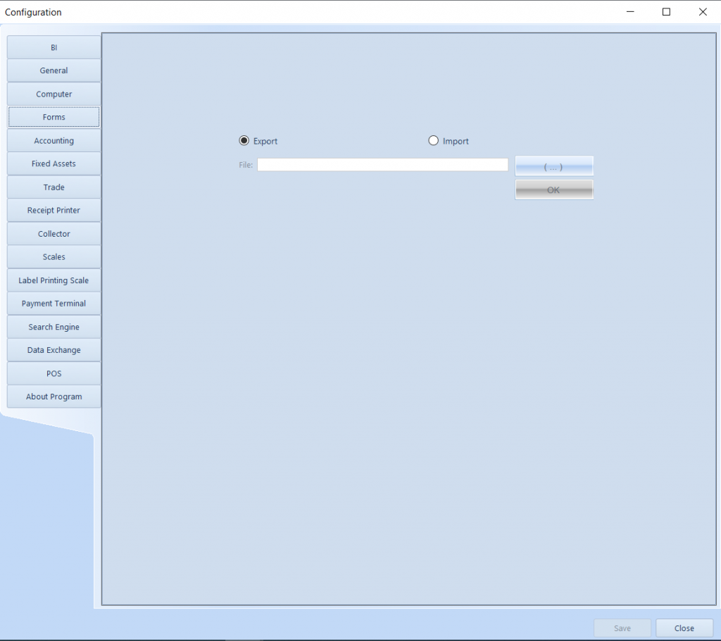 Importing and exporting of interface settings – Comarch ERP Standard ...